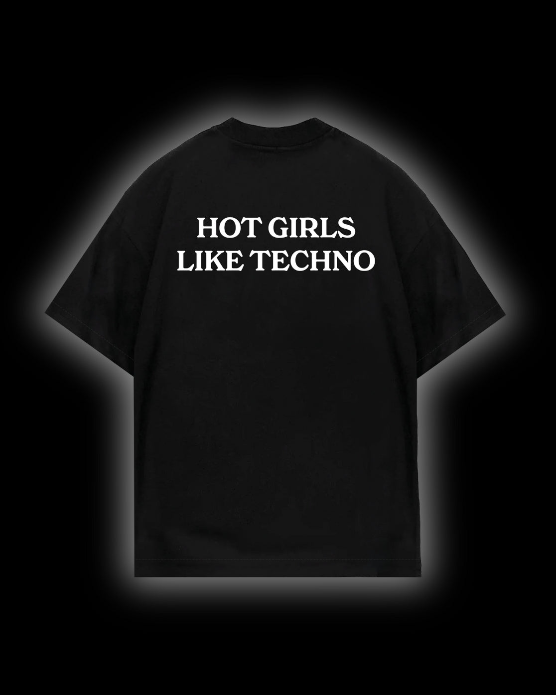 Original Hot Girls Like Techno Tee - Premium Black Top | Feral – FERAL ...