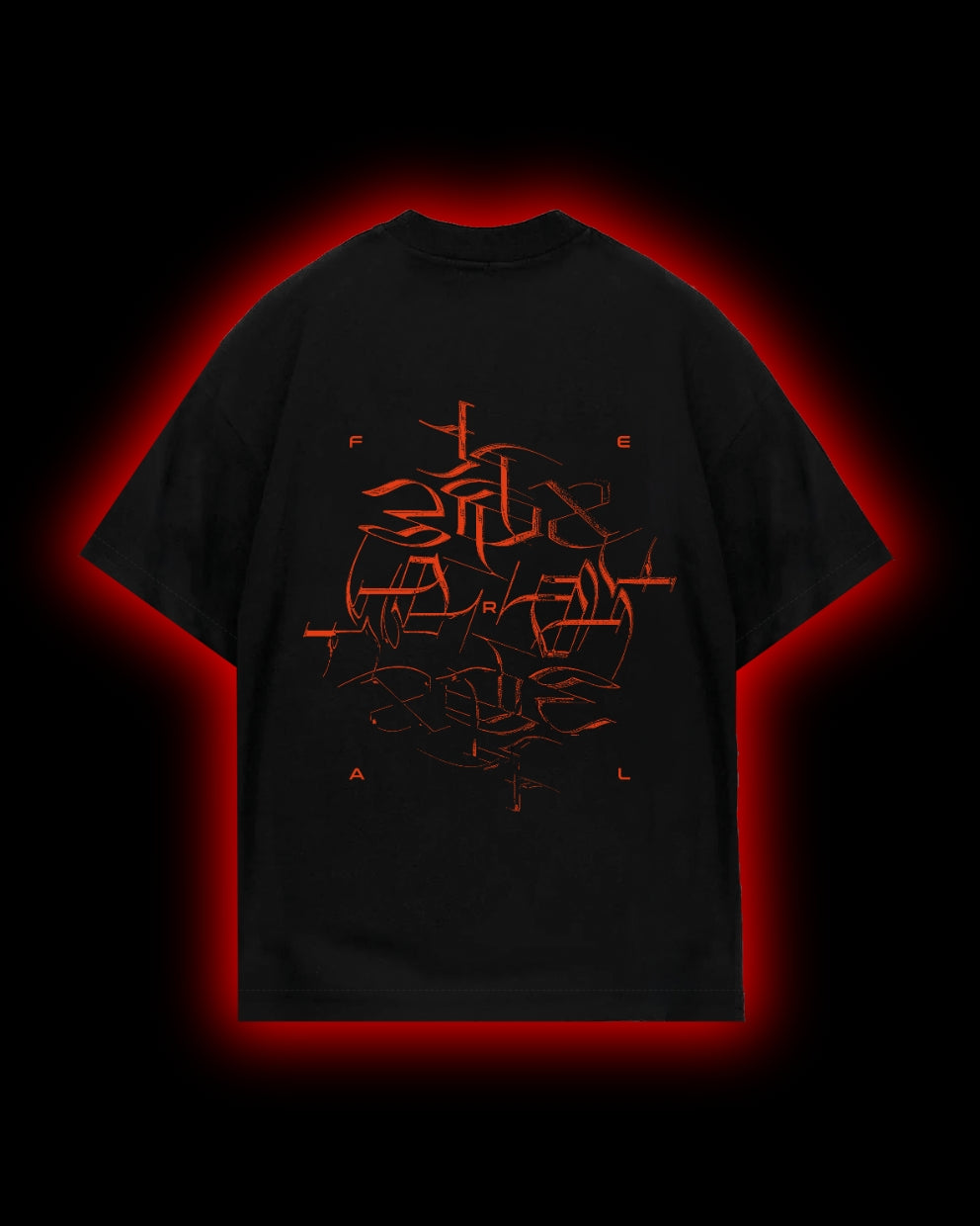 FERAL RUNE OF FURY TOP - Premium Black Oversized Tee | Feral – FERAL ...