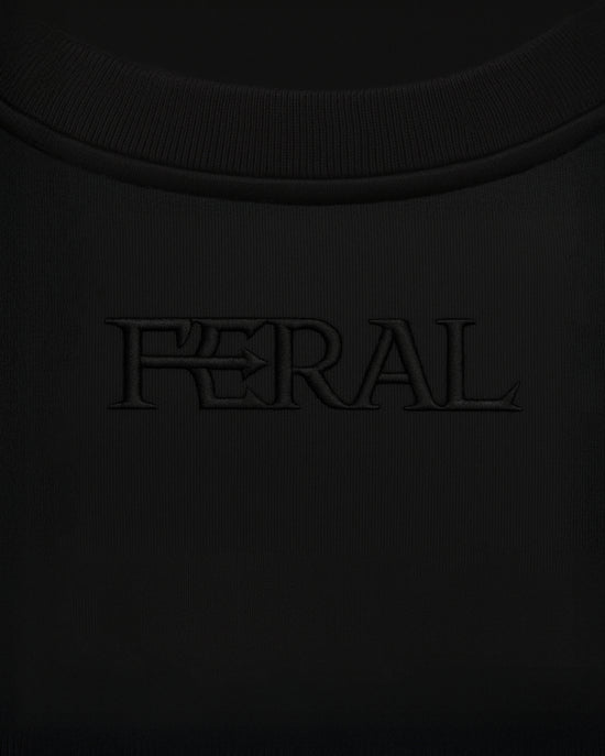 FERAL NO SLEEP TOP - Premium Black Oversized Tee | Feral – FERAL CLOTHING